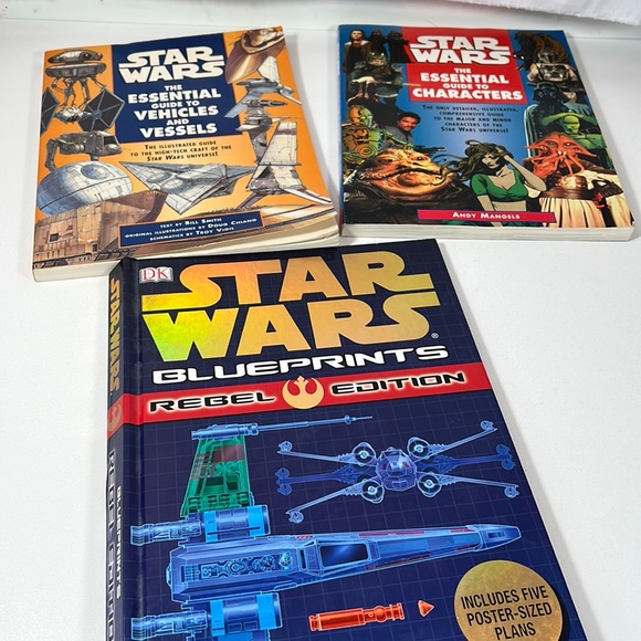 Star Wars | Other | Lot Of 3 Star Wars Books | Poshmark